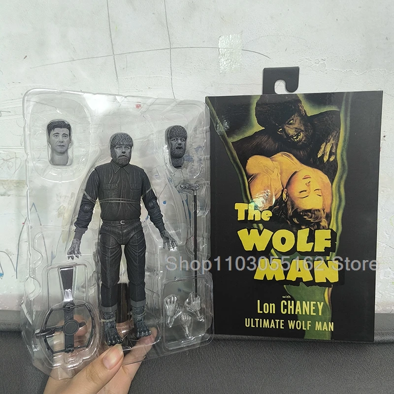 Neca-The-Black-White-Wolf-Man-Lon-Chaney-Action-Figure-Anime ...