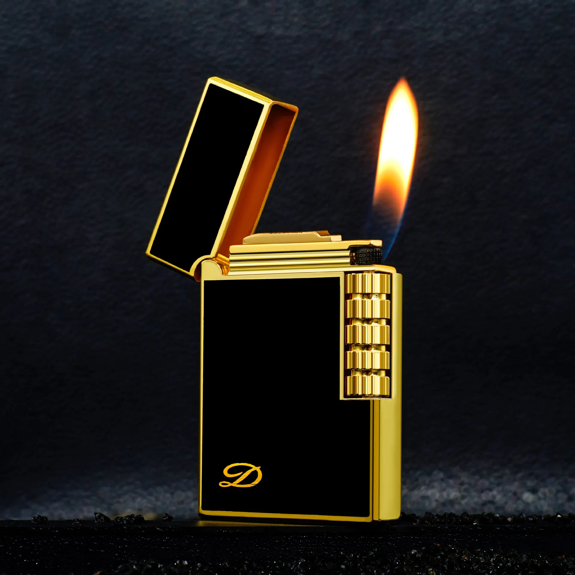Derui Retro Classic Steel Sound, Vintage Lighter, Open Flame Grinding ...