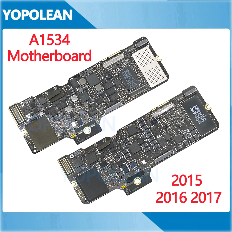 Original A1534 Motherboard For Macbook Retina 12" A1534 Logic Board M1 M2 M3 I5 I7 256gb 512gb ...
