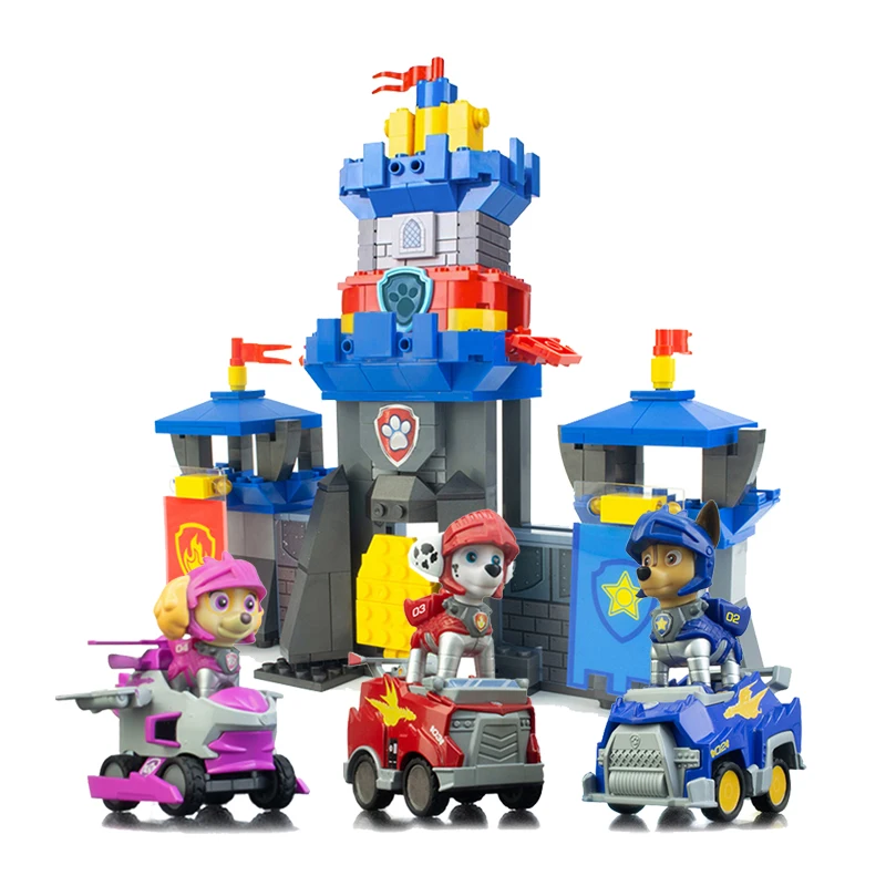 Paw-Patrol-Patrulha-Canina-Lookout-Tower-Building-Blocks-Rescue-Knight ...