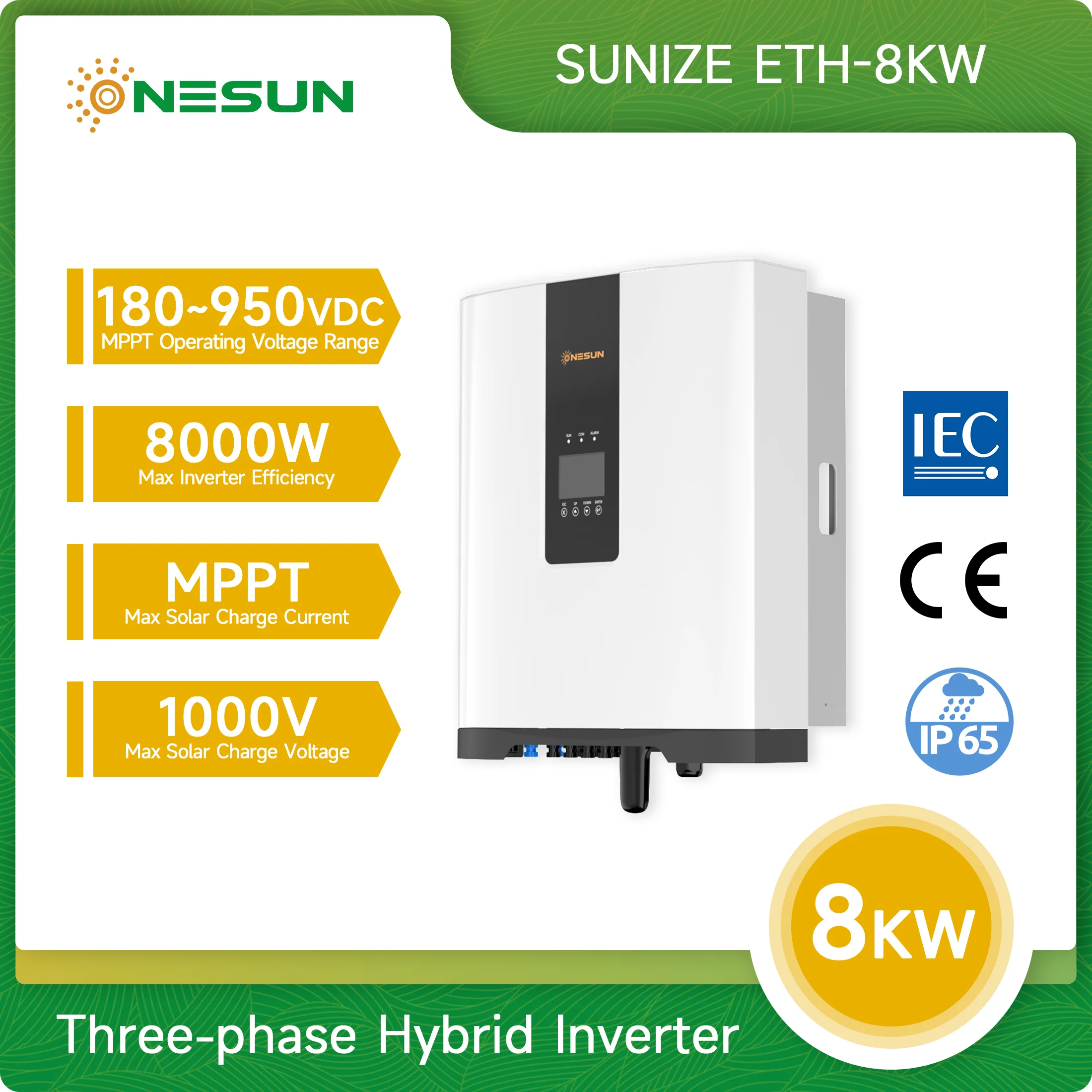 ONESUN-8KW-Solar-Inverter-48V-380V-Grid-Tie-Inverter-3-Phase-On-Grid ...