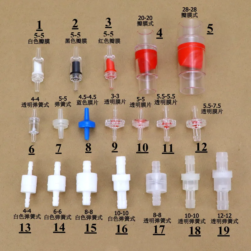 1Pcs-Plastic-One-Way-Inline-Check-Valve-Gas-Air-Liquid-Water-Fluids-4-6 ...