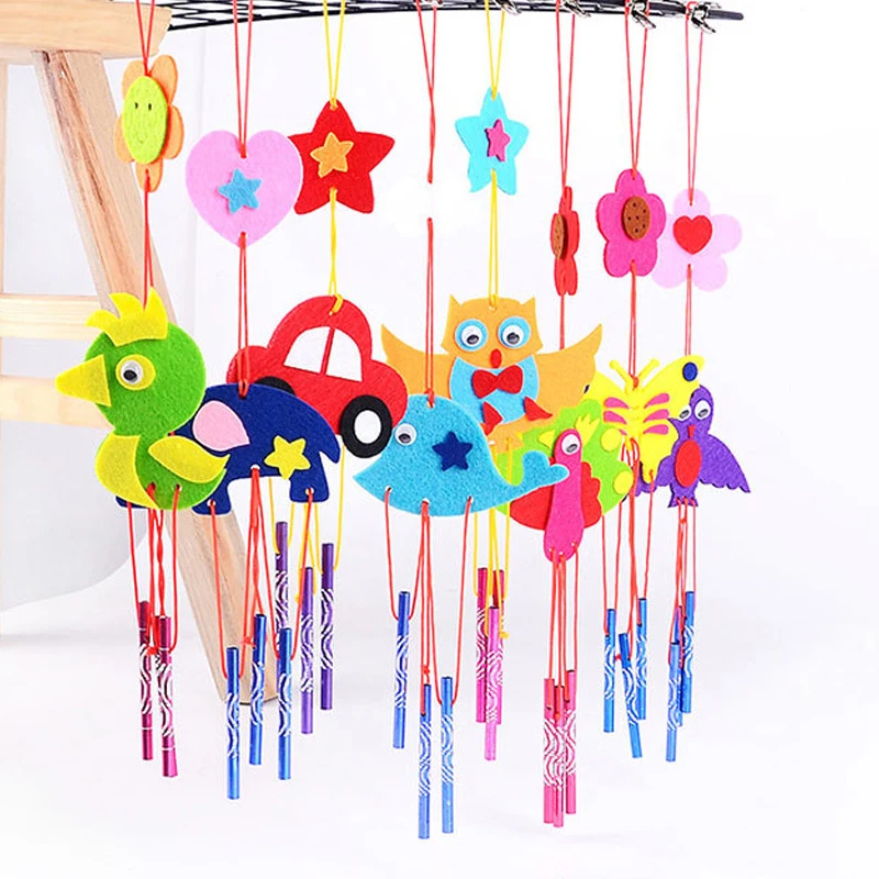 Creative-DIY-Handmade-Wind-Bell-Chime-Non-woven-Fabric-Toy-for-Girls ...