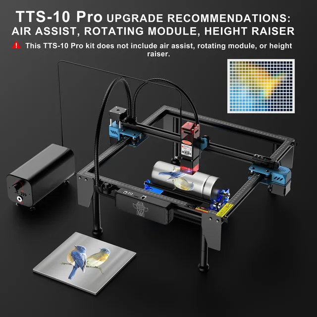 Twotrees TTS-10 Pro 80W Laser Engraver Add Touch screen Metal Laser ...