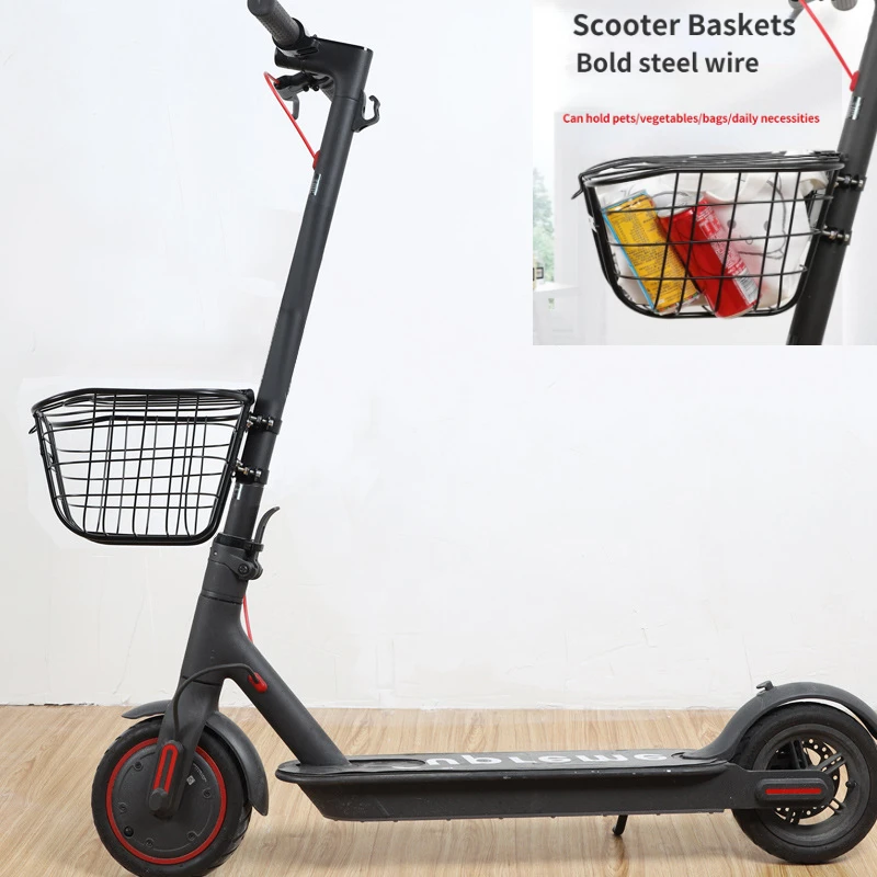 Electric-Scooter-Bicycle-Electric-Vehicle-Front-Basket-Vegetable-Basket ...