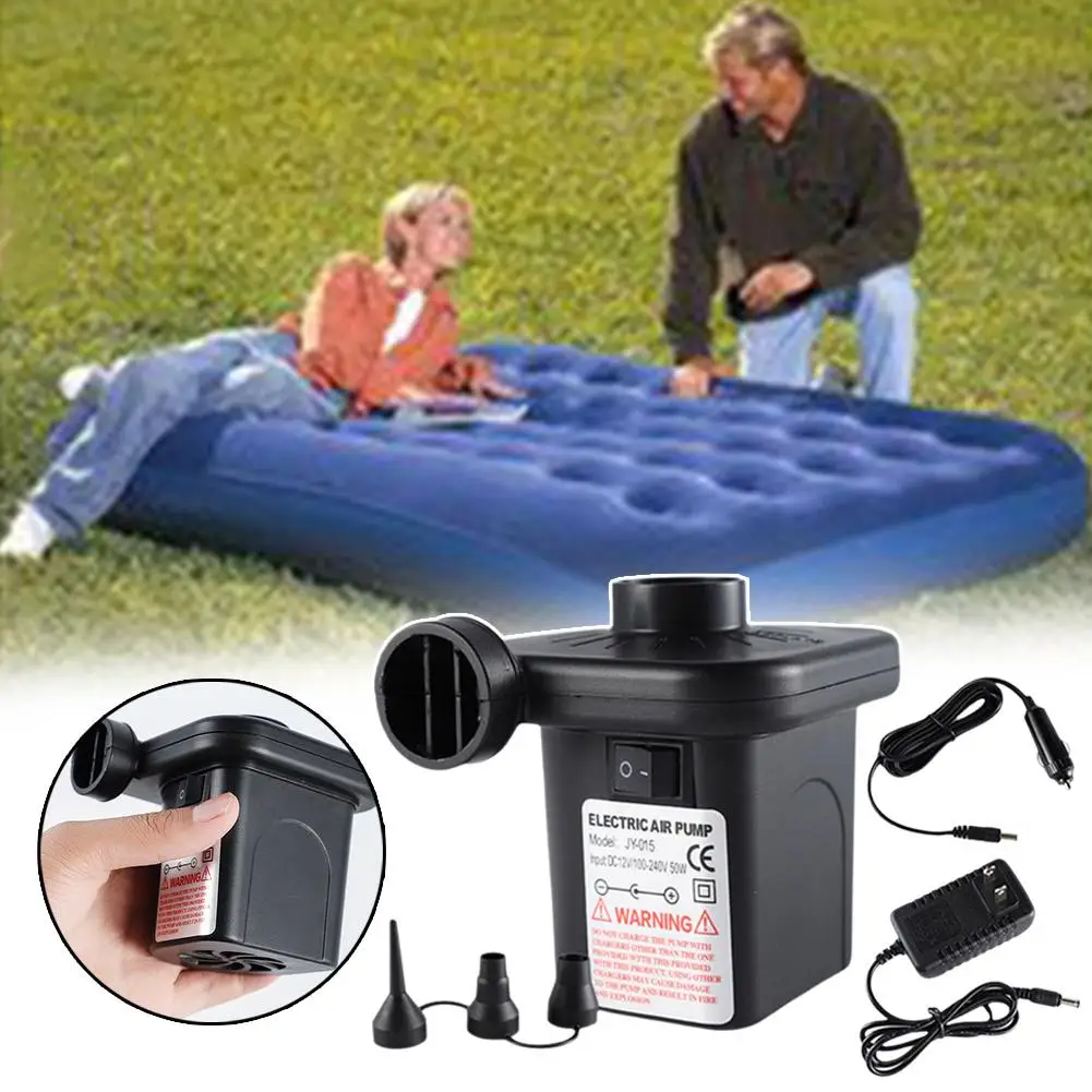 Portable-Electric-Car-Air-Pump-220v-12v-Air-Mattress-Boat-Car-Auto-Air ...