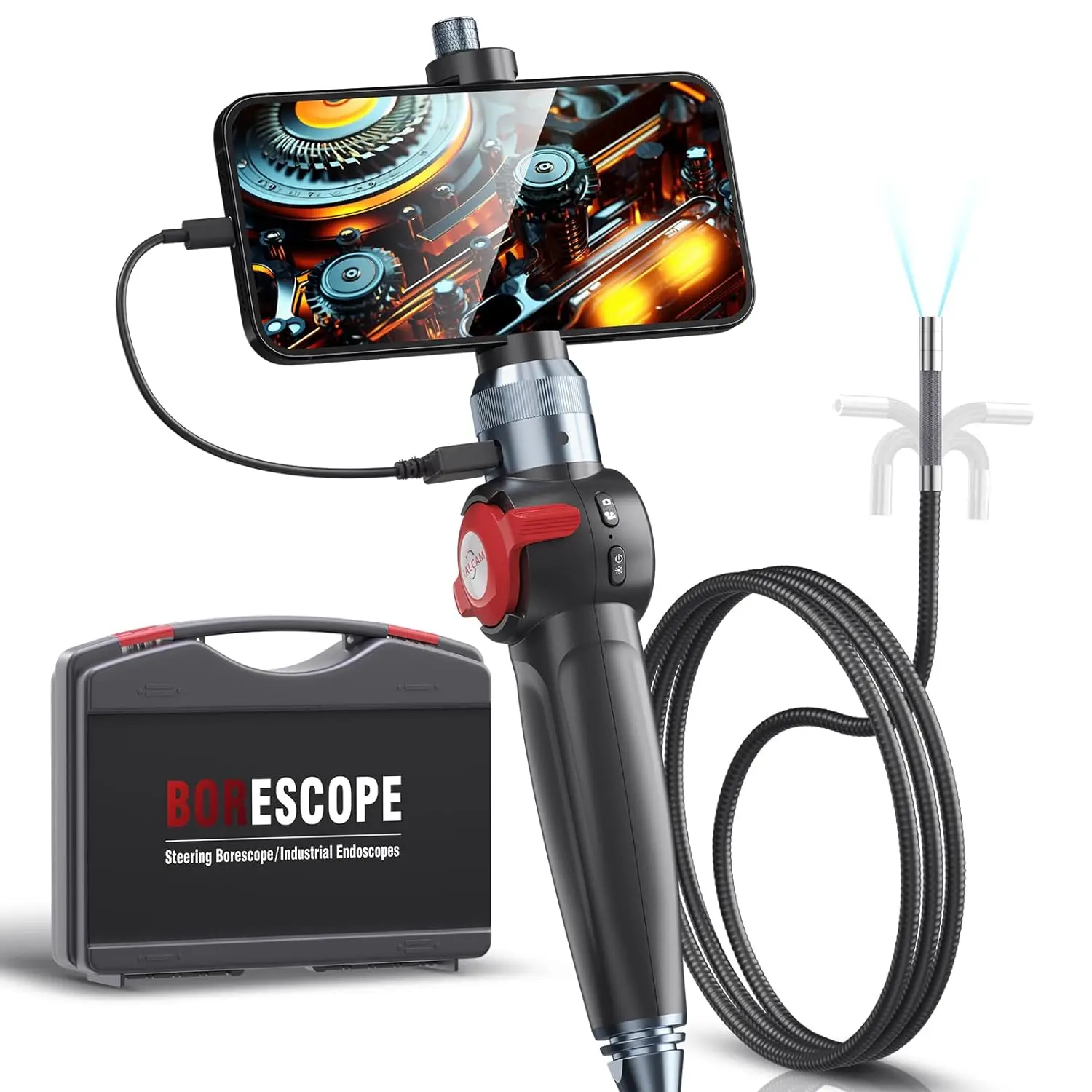 6mm-360-Degree-Turn-Industrial-Endoscope-Car-Inspection-Camera-With-6 ...