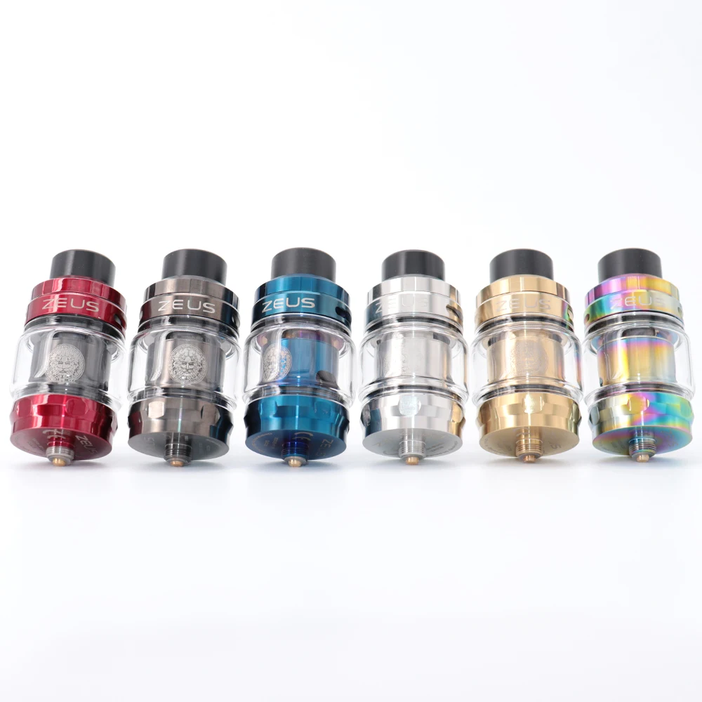 Zeus Sub Ohm Tank 2ml/5ml Capacity Atomizer 810 Drip Tip Mesh Z1 Coil 0 ...