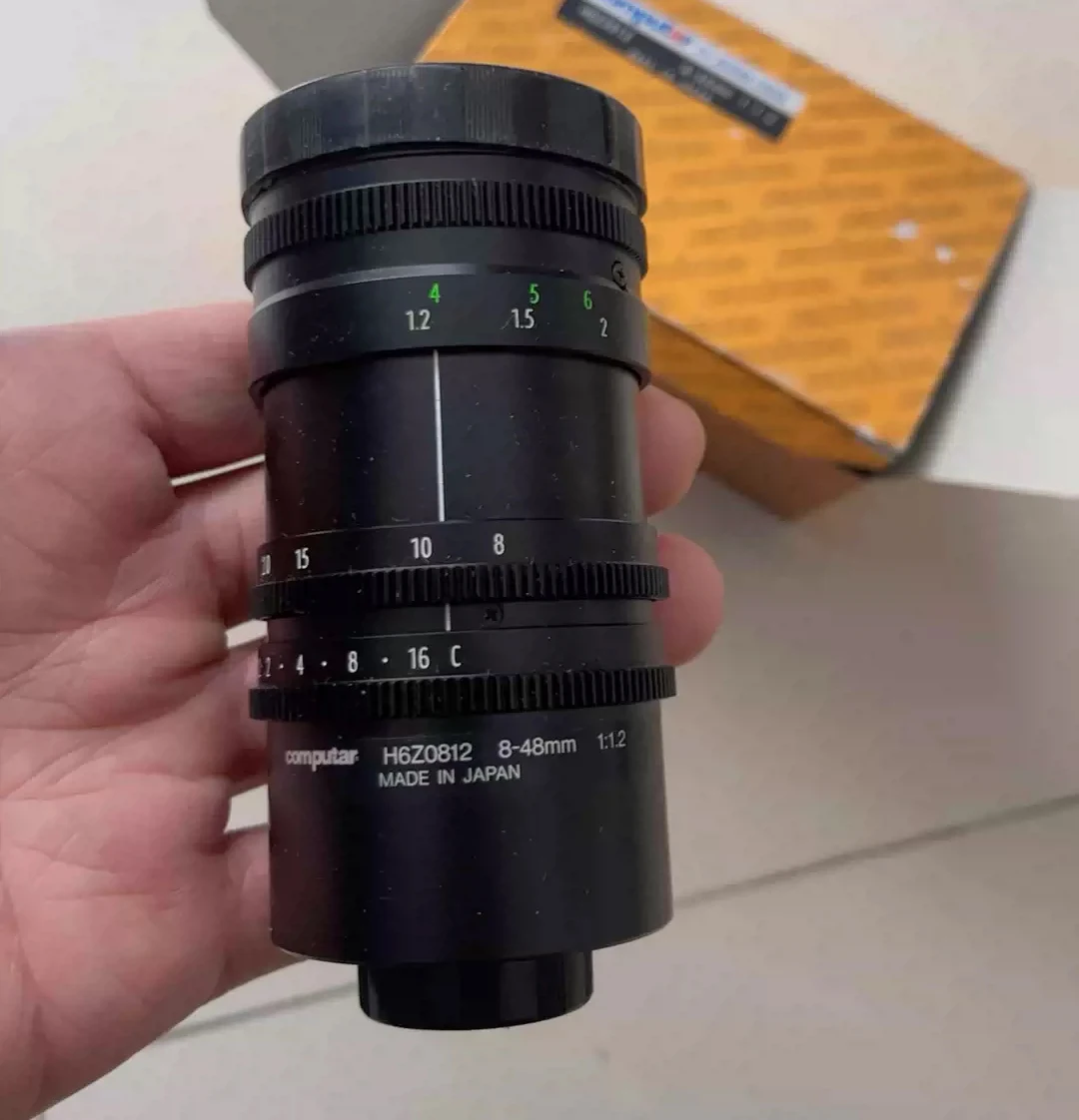 computar-H6Z0812-8-48mm-manual-IRIS-machine-vision-lens-in-good ...