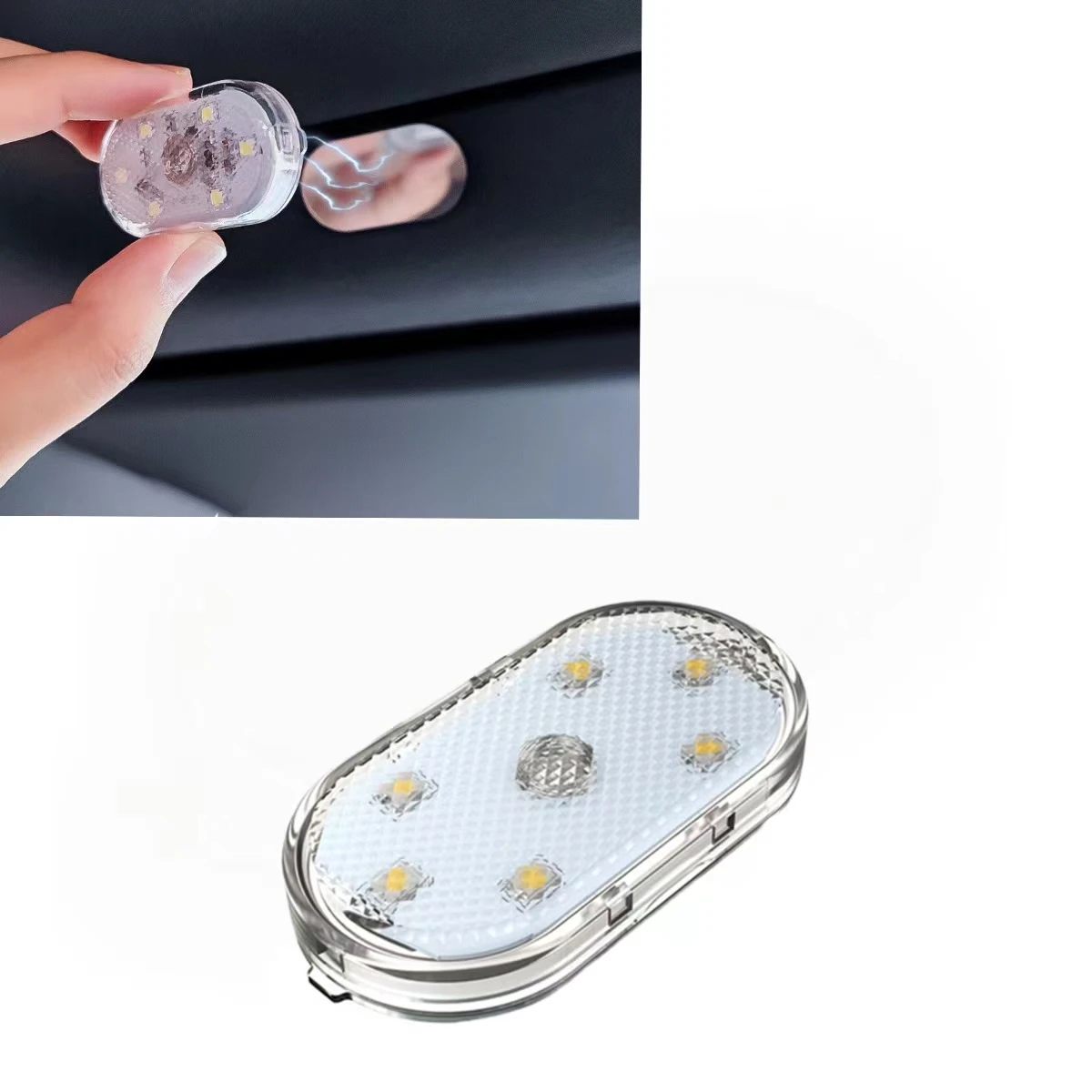 Car-LED-Roof-Light-Magnet-Touch-Light-Trunk-Mini-LED-Reading-Lamp-Car ...