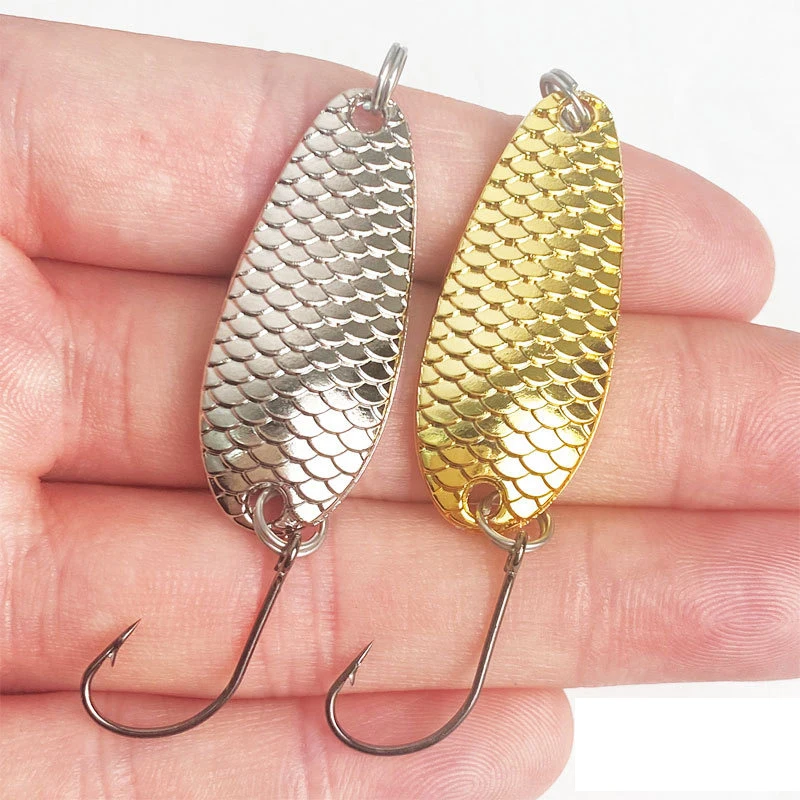 1pcs 1.5g 2.5g 3.5g Mini Fishing Spoon Lure Wobbler Metal Vib Vibration ...