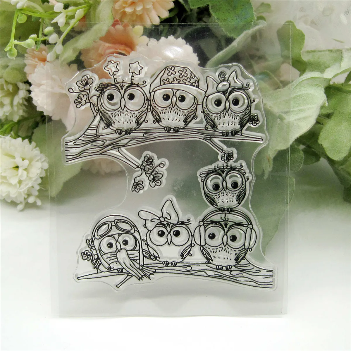 Animal-Owl-Transparent-Silicone-Clear-Rubber-Stamp-Sheet-Cling-DIY ...