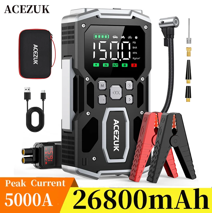 Acezuk-5000a-start-power-bank-26800mah-jump-starter-carro-impulsionador ...
