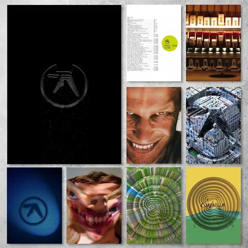Aphex Twin DJ POSTER Poster Prints Wall Pictures Living Room Home ...