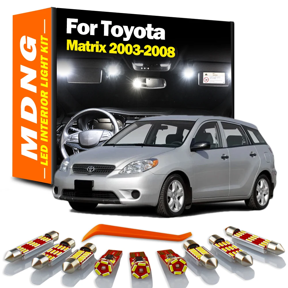 MDNG-8Pcs-For-Toyota-Matrix-2003-2004-2005-2006-2007-2008-Canbus-LED ...