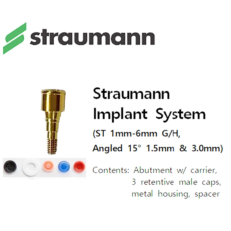 Straumann-Locator-Abutment-Overprothese-Bevestigingsset-Dentium ...
