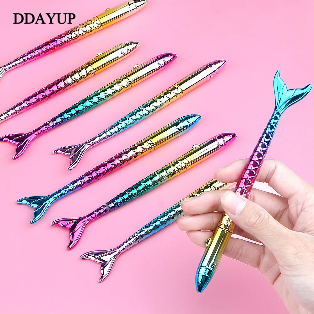 2Pcs-lot-Cute-Colorful-Gel-Pens-Mermaid-Gel-Ink-Pen-School-Supplies ...