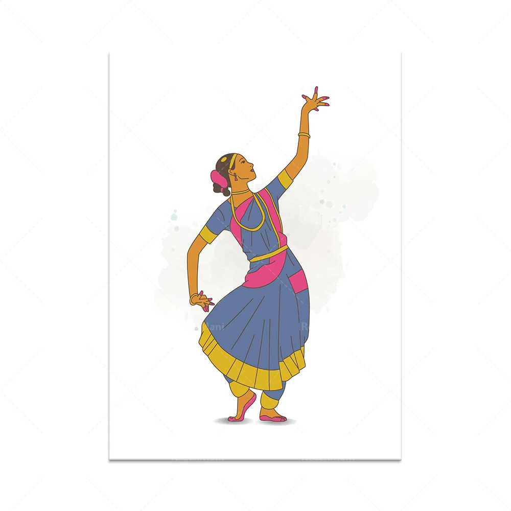 Bharatanatyam Dance Poses Drawings
