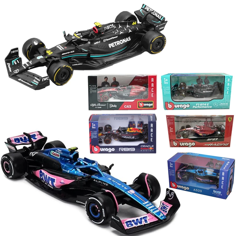 Bburago-Mod-le-r-duit-de-voiture-RedBull-Rb19-Ferrari-Leclerc-Alpine-10 ...