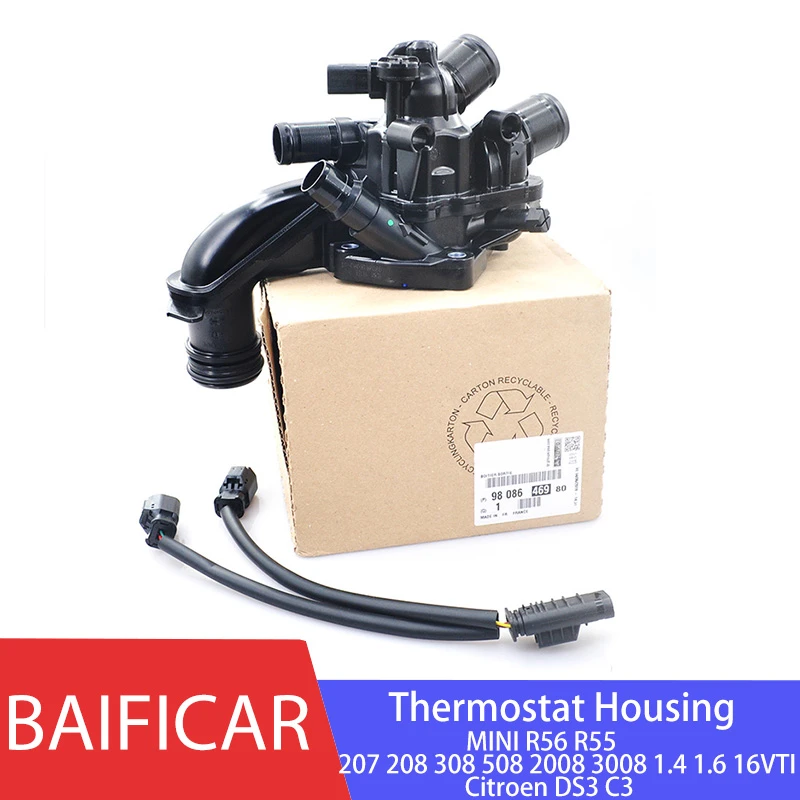Baificar Brand New Thermostat Housing 9808646980 For Mini R56 R55 ...