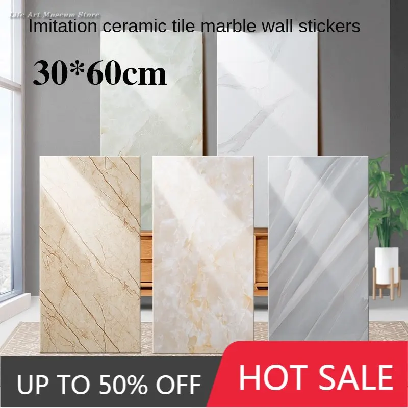 Non-folding-Thickened-Imitation-Tile-Marble-Self-adhesive-Floor-Sticker-Wall-Home-Decoration ...