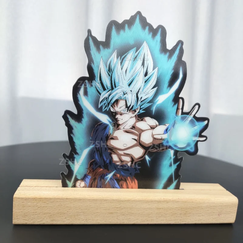 Dragon Ball Z Goku Supersaiyan Motion Sticker Anime Sticker Waterproof ...
