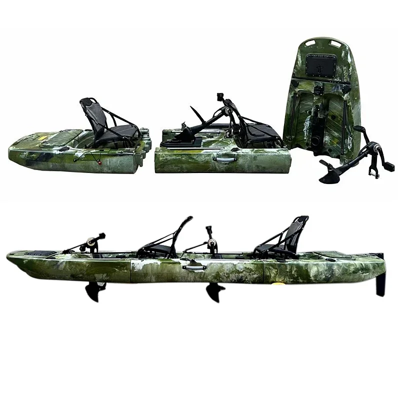 Fin pedal kayak, hard kayak, two sections, three sections, single ...