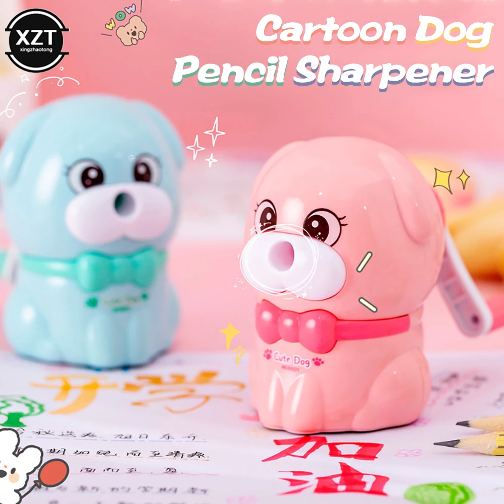 Creative-Cartoon-Dog-Shaped-Pencil-Sharpener-Hand-cranked-Automatically ...