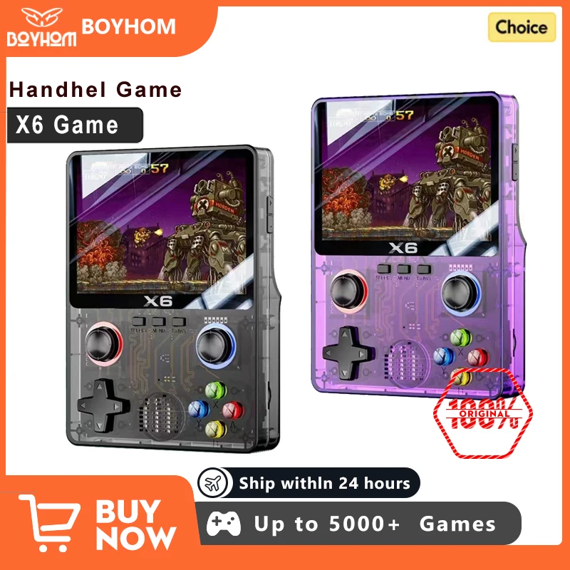 NEW-X6-Game-Console-Retro-Video-Game-Console-3-5-IPS-Screen-Portable ...