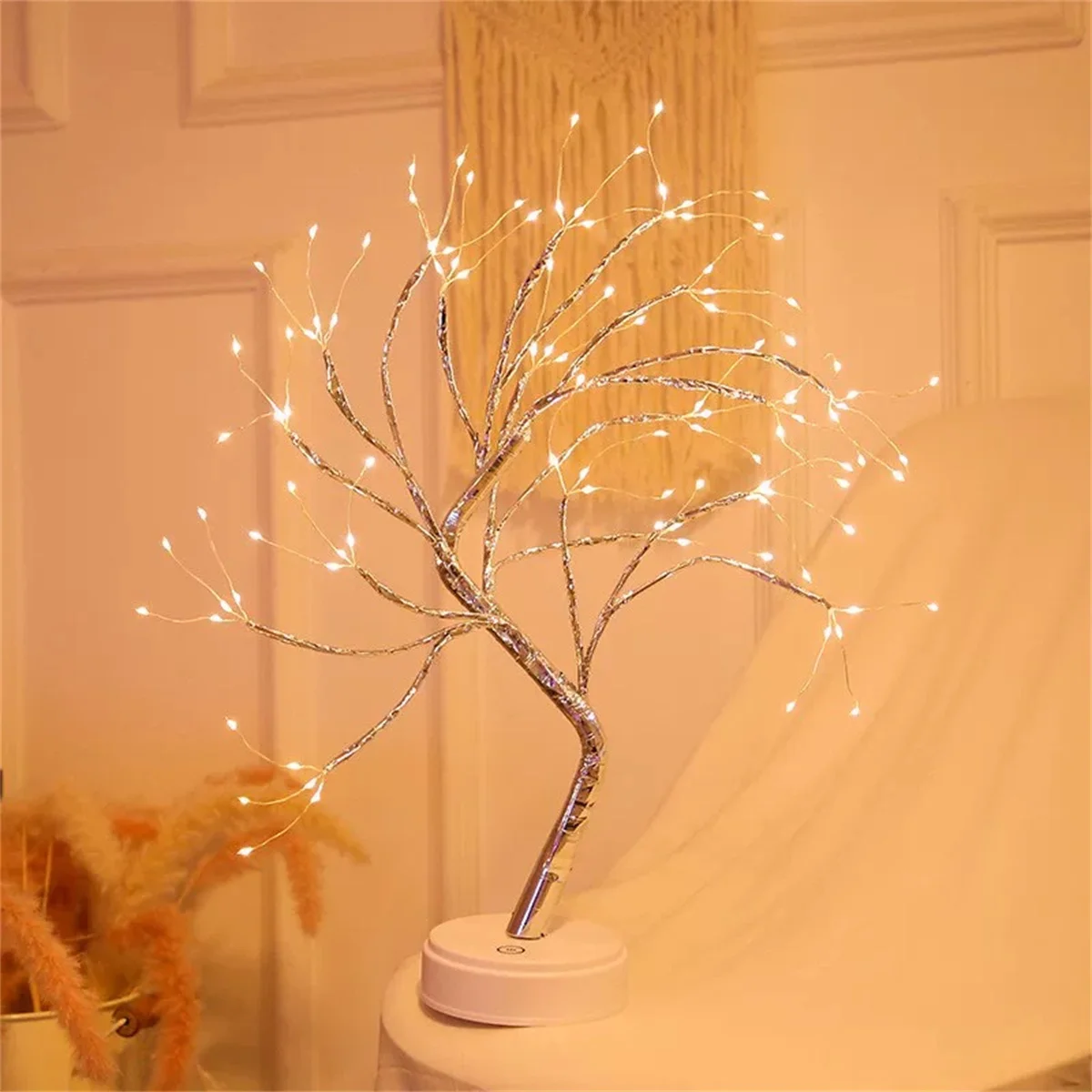 108LED-copper-wire-tree-light-battery-box-USB-dual-use-room-decoration ...