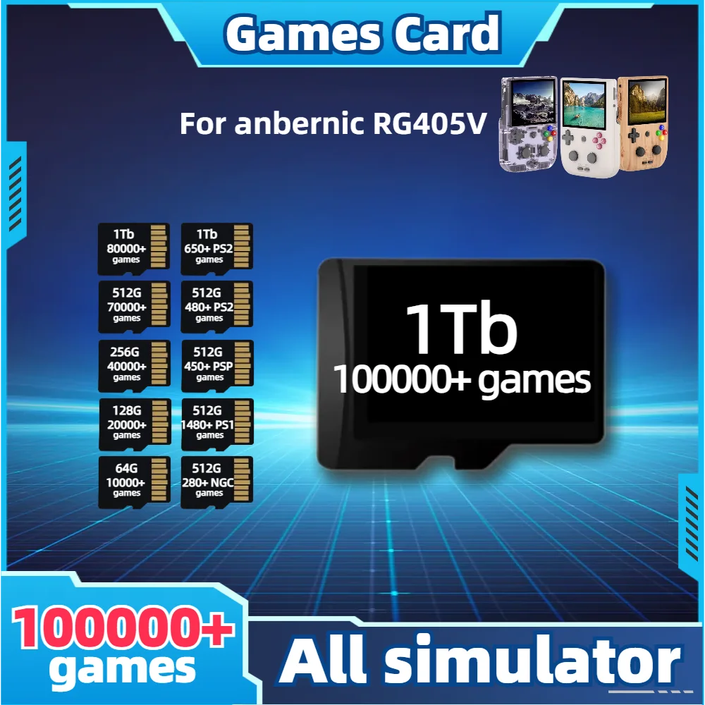Game-Card-For-Anbernic-RG405V-Handheld-TF-Memory-All-Emulator-Pre ...