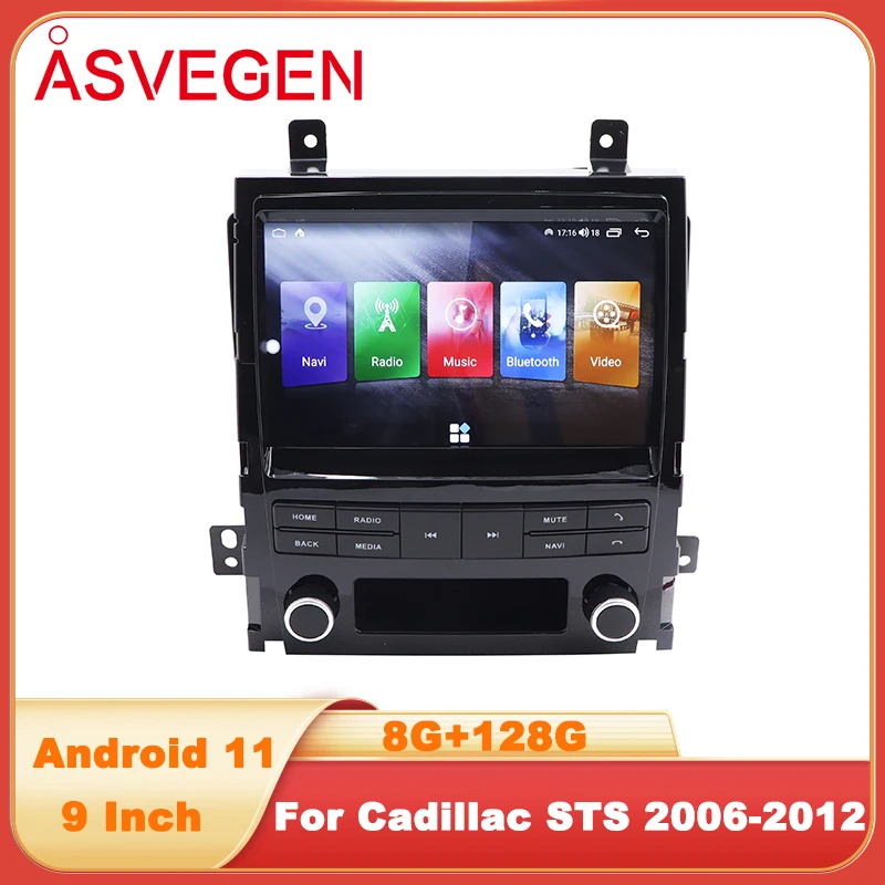 9" Android 11 Car Multimedia Radio Player For Cadillac Sts 2006-2012 ...