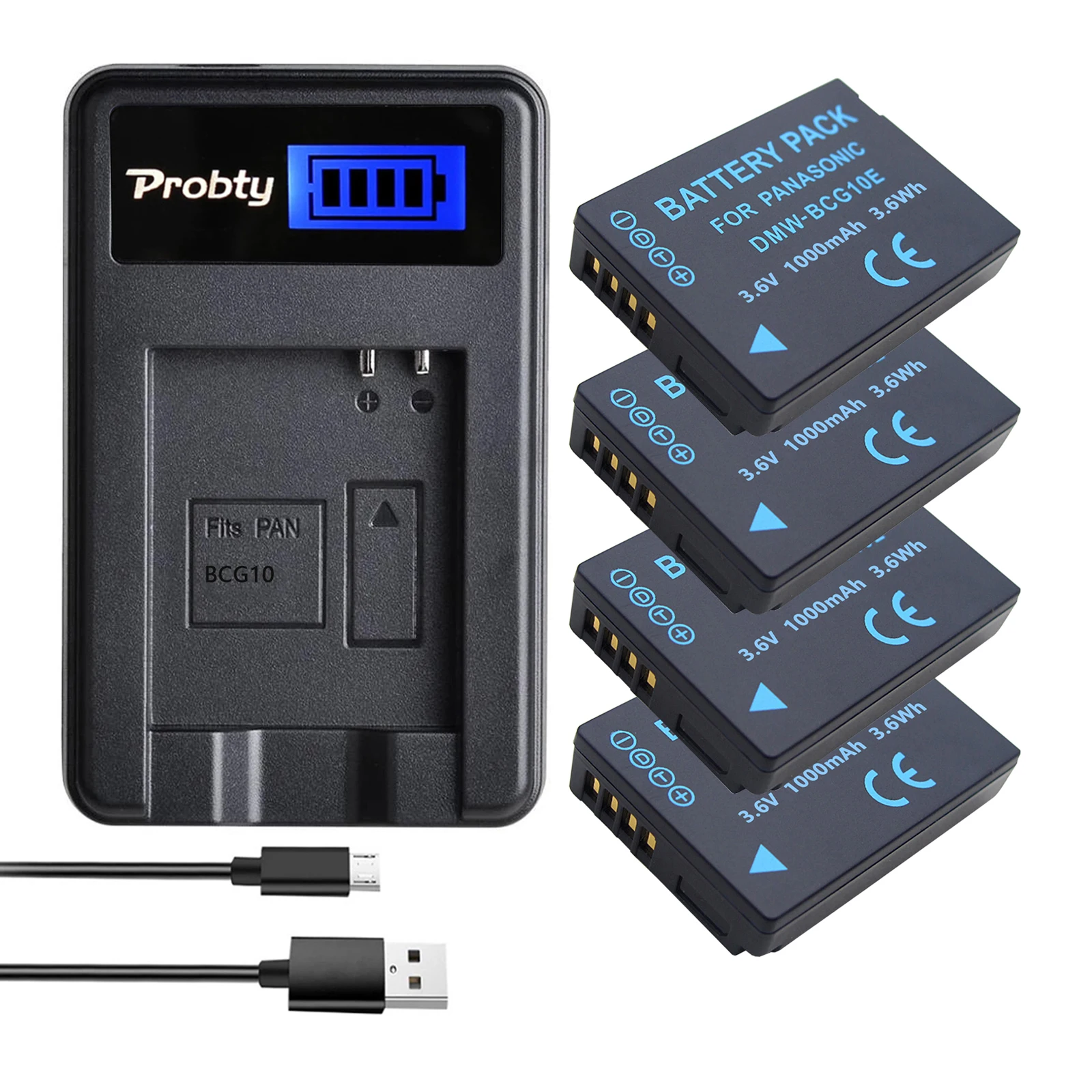 DMW-BCG10E-BCG10-BCG10E-Battery-LCD-USB-Charger-for-Panasonic-Lumix-DMC ...