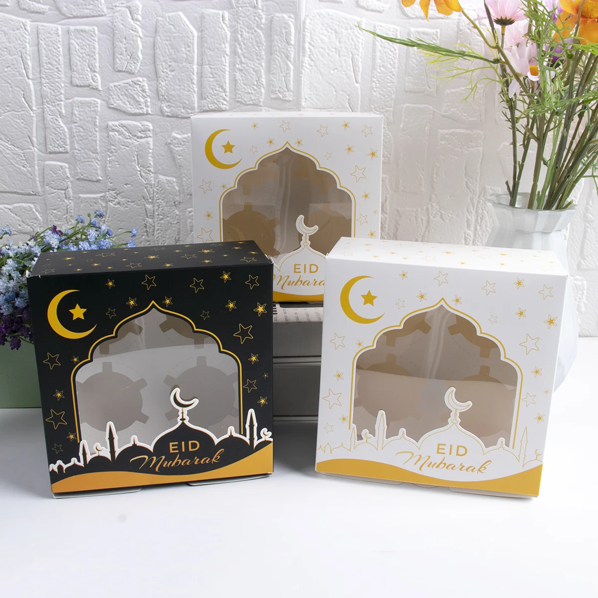 2-4PCS-Ramadan-Decorations-Cupcake-Boxes-Bakery-Muffin-Pastry-Treat ...