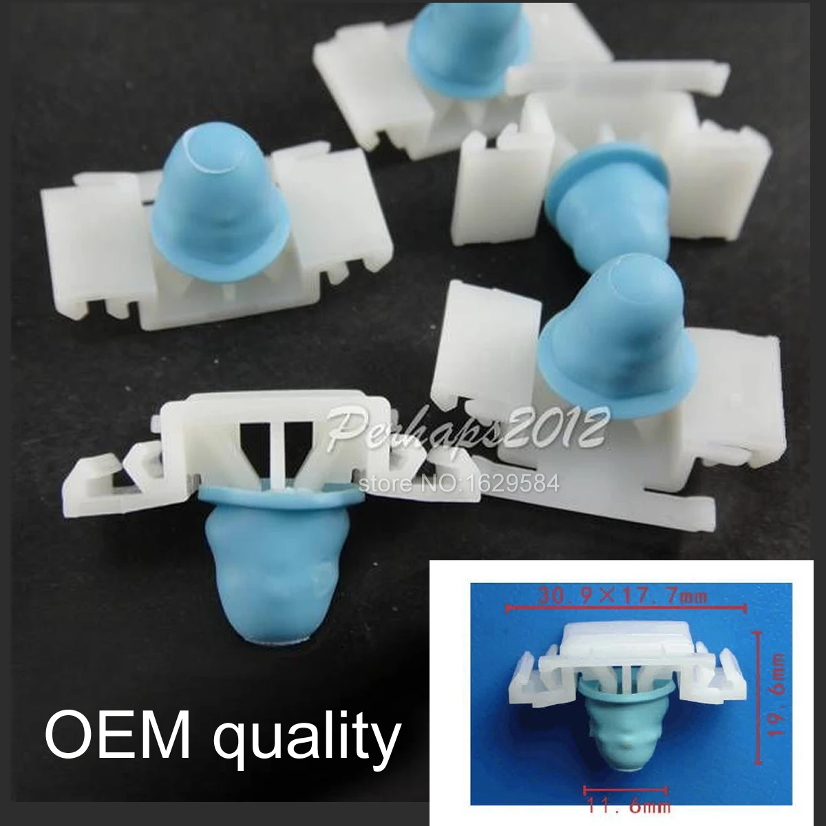 10-100x-OEM-Moulding-Clip-Retainer-With-Rubber-Boot-51-13-2-251-394 ...