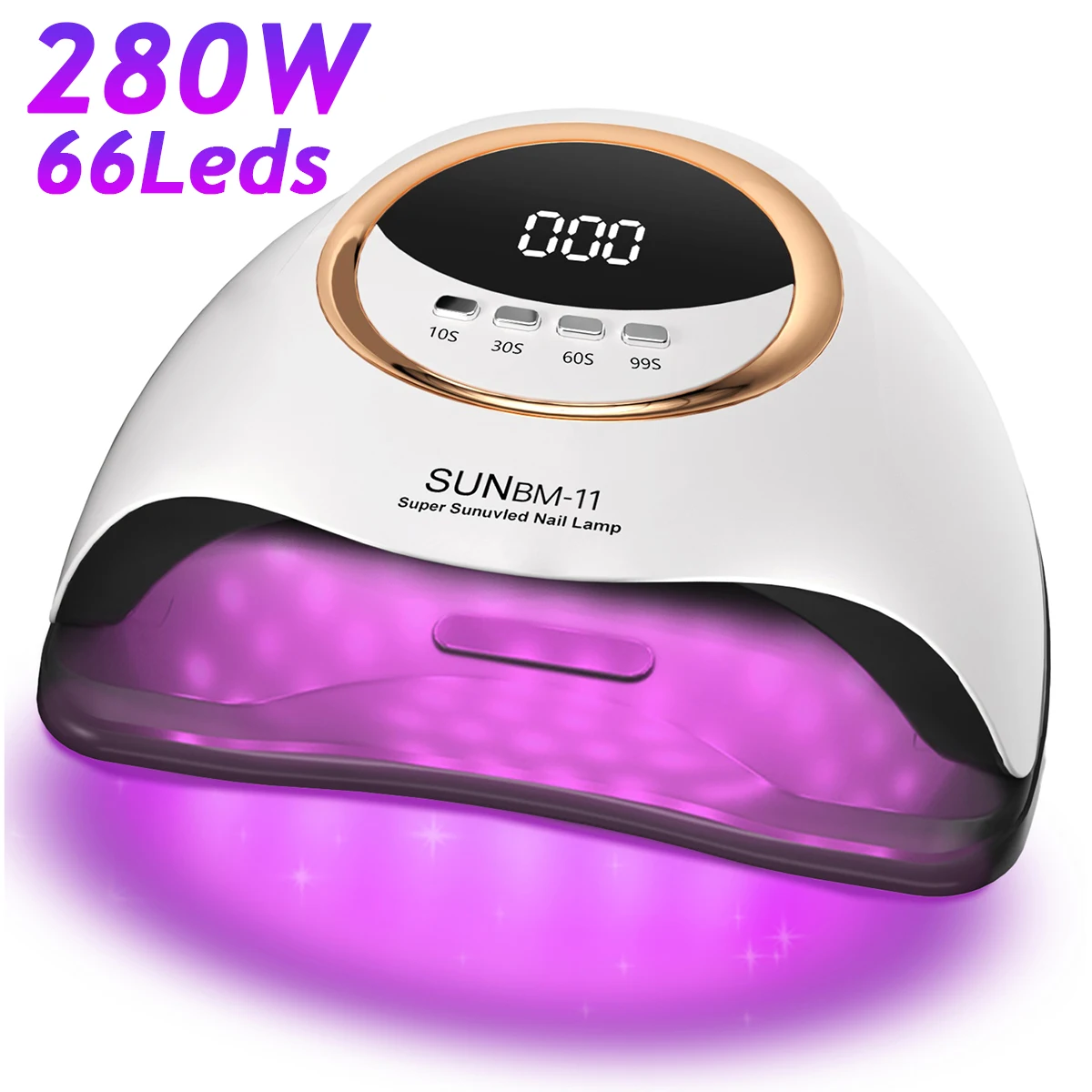 280W-LED-UV-Light-Dryer-for-Nails-Gel-Polish-with-66-LEDs-4-Timer ...