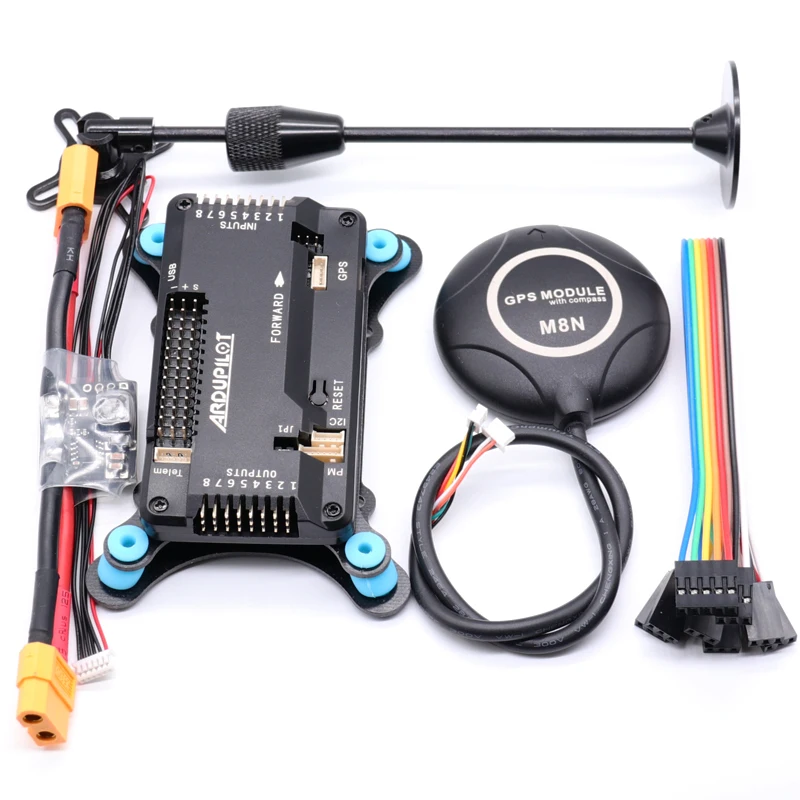 APM2.8 APM 2.8 フライト コントローラー Ardupilot + M8N GPS 内蔵コンパス + GPS スタンド + ショ ...