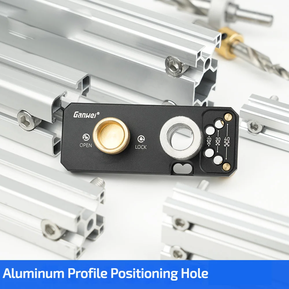 Aluminum Profile Drilling Guide Accurate Punch Driver Tool with M6 M8 ...