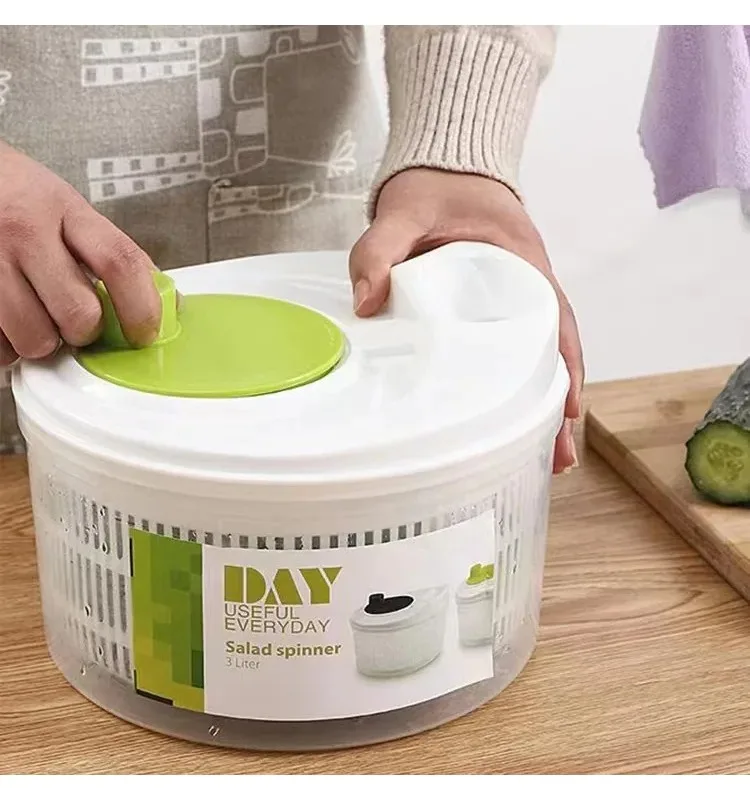 Kitchen-Tools-Salad-Spinner-Lettuce-Greens-Washer-Dryer-Drainer-Crisper ...