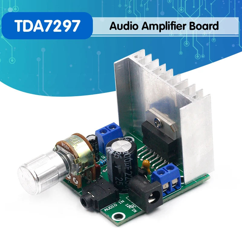 TDA7297 Audio Amplifier Board Module Dual Channel Parts For DIY Kit ...