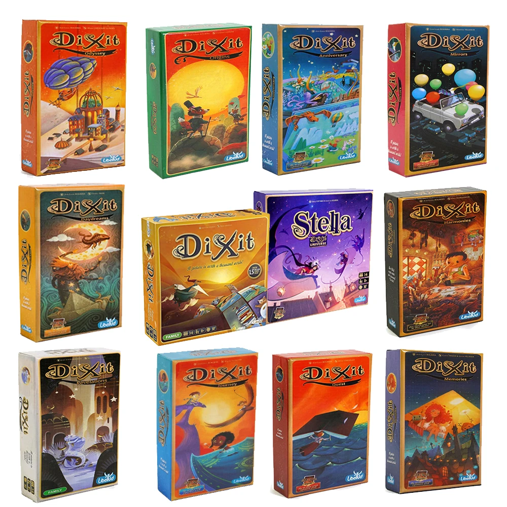 Dixit Cards Just Words Full English Party Strategy Board Game Cards 12 ...