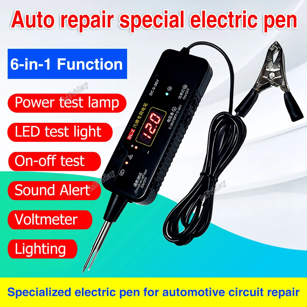 Upgrade New Auto Circuit Tester DC 0-36V Vehicle Pulse Sensor Signal ...