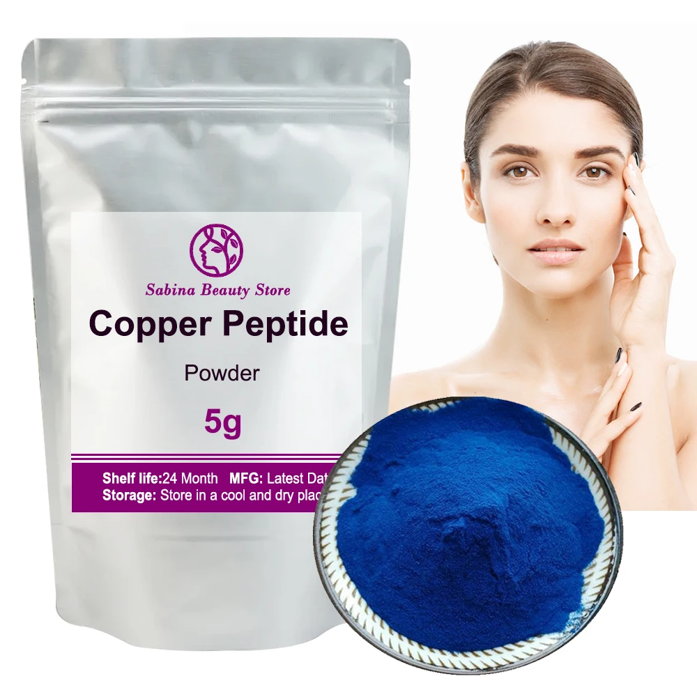 Blue-Copper-Peptide-Powder-Tripeptide-GHK-Cu-Promotes-Collagen ...