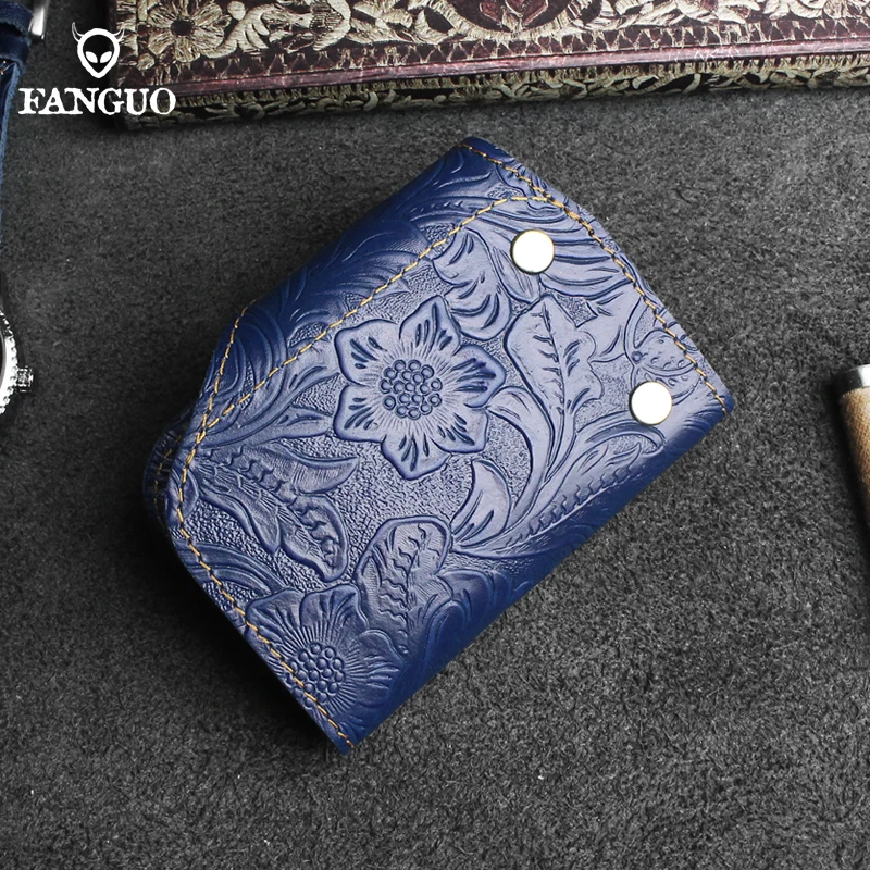 Genuine-Leather-Men-Key-Wallet-Protable-Housekeeper-Key-Holder-Pouch ...