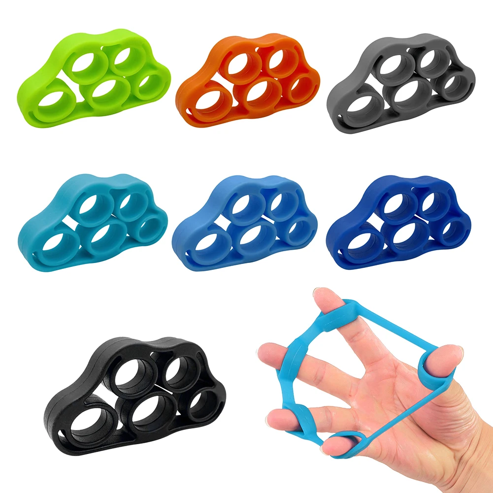 Hand-Gripper-Silicone-Finger-Expander-Exercise-Hand-Grip-Wrist-Strength ...