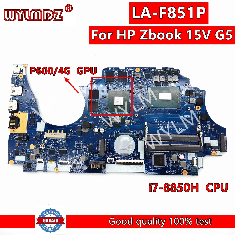 LA-F851P-Mainboard-For-HP-ZBOOK-15V-G-Laptop-Motherboard-With-i7-8850H ...
