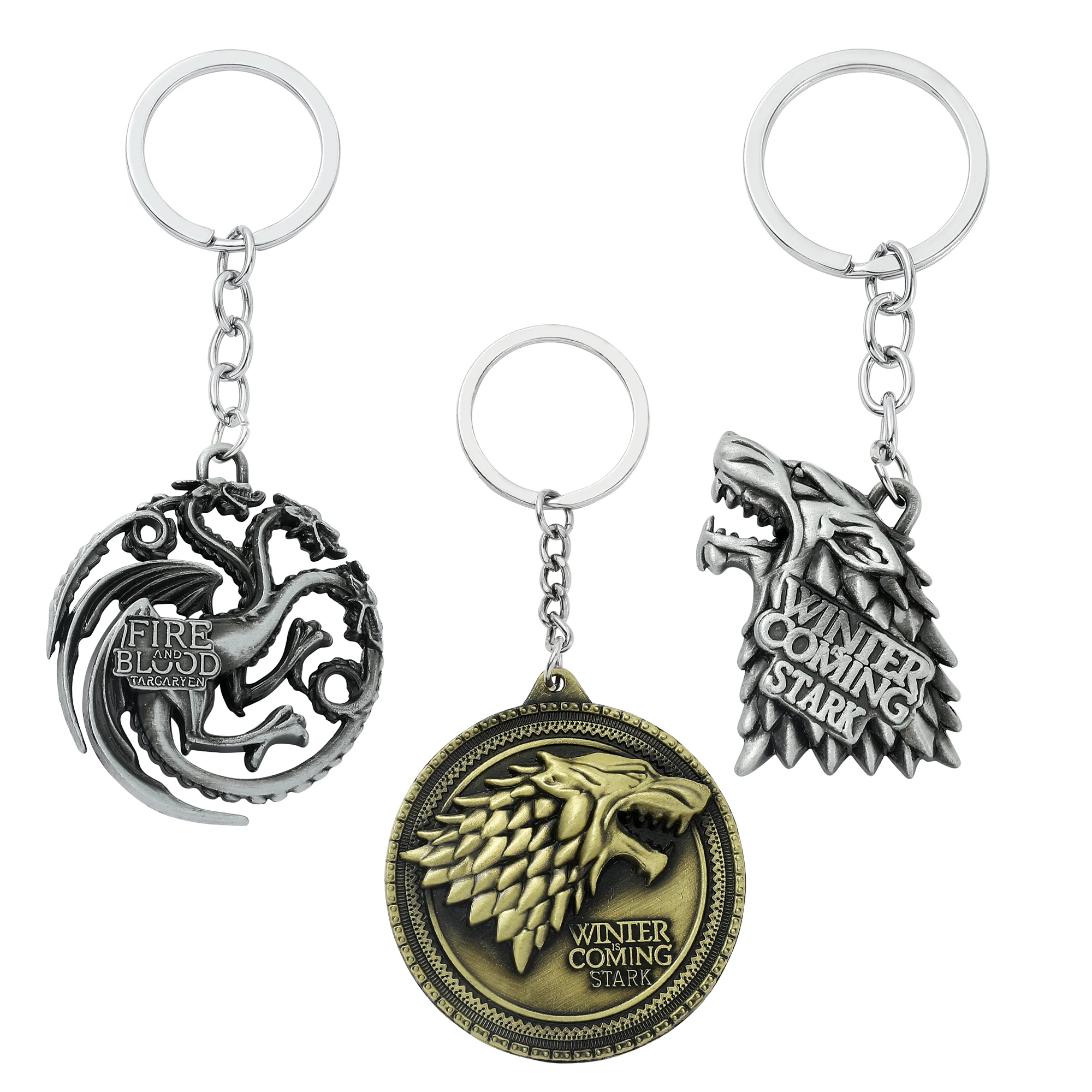 LLavero-de-pel-cula-de-Juego-de-tronos-colgante-de-insignia-de-cabeza ...