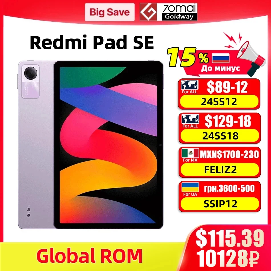 Original-Xiaomi-Redmi-Pad-SE-6GB-8GB-128GB-ROM-Snapdragon-680-90HZ-11 ...