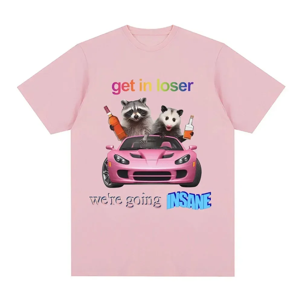 Get-In-Loser-We-re-Going-Insane-T-shirt-Funny-Raccoon-OPossum-Meme ...