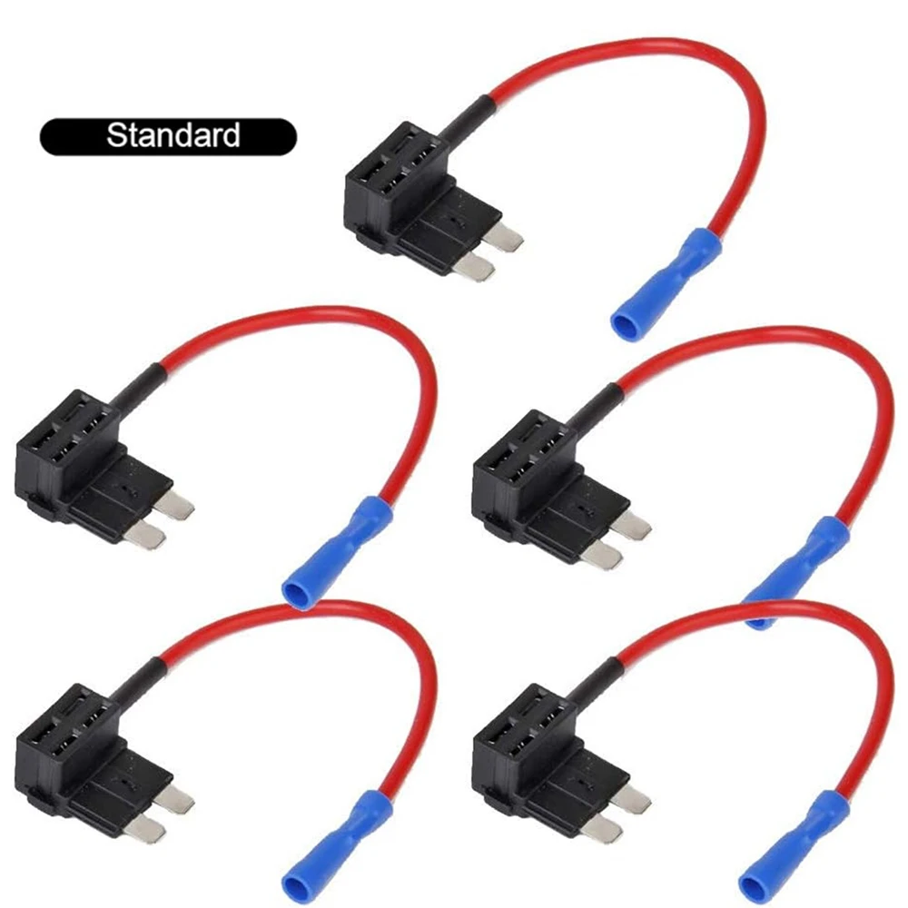 5pcs 12V Standard/Mini/Low Profile Mini Add-a-Circuit Fuse Tap Adapter ...
